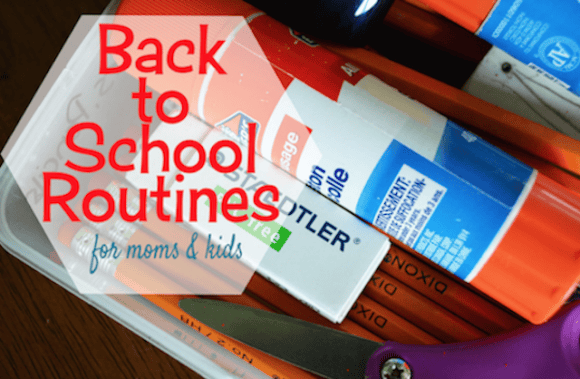 Tips For Getting Back Into School Routines