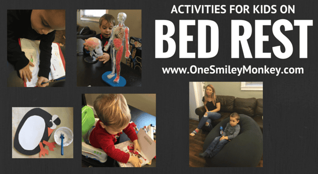 Tips: How to Entertain Kids When They Are on Bed Rest - OneSmileyMonkey.com