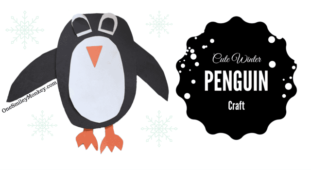 Cute Winter Penguin Craft For Kids - OneSmileyMonkey.com