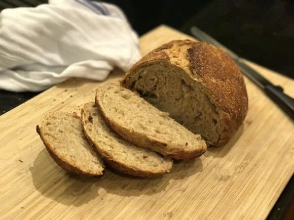 Easy 3-Ingredient No Knead Bread Recipe - OneSmileyMonkey.com