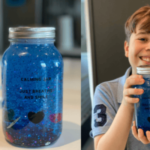 DIY Calming Jar, Mental Health Activity for Kids - OneSmileyMonkey.com
