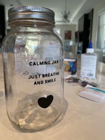 DIY Calming Jar, Mental Health Activity for Kids - OneSmileyMonkey.com