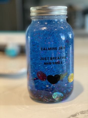 DIY Calming Jar, Mental Health Activity for Kids - OneSmileyMonkey.com