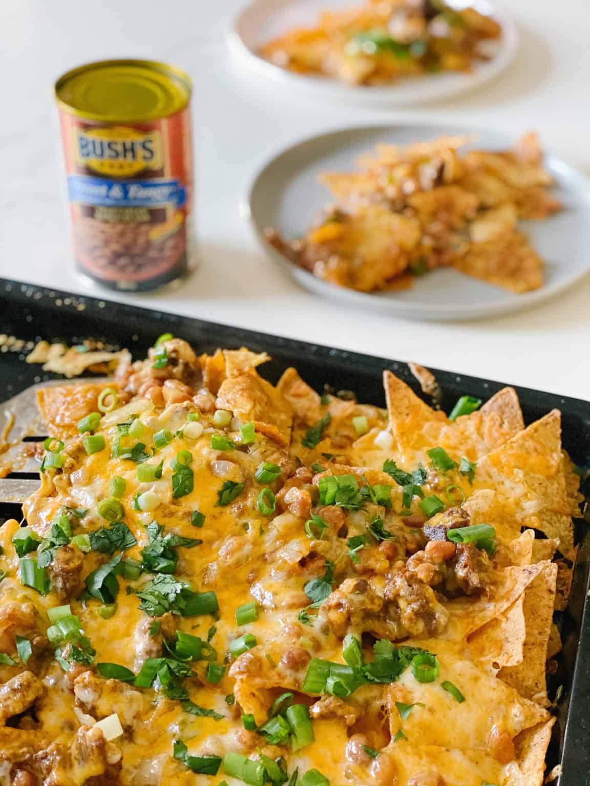 Easy and Delicious Baked Beans and Beef Nachos Recipe - OneSmileyMonkey.com