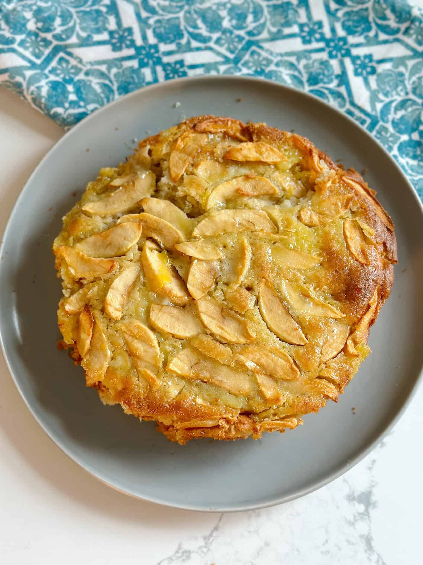 Delicious French Apple Cake Recipe - OneSmileyMonkey.com