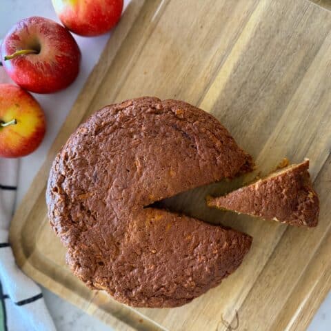 Wholesome Shredded Apple Cake Recipe - OneSmileyMonkey.com
