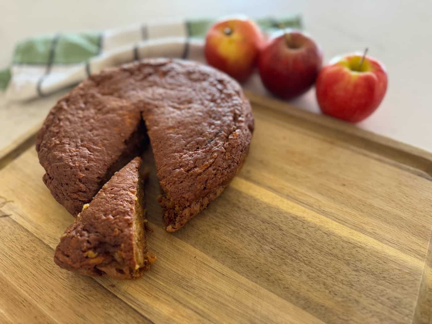 Wholesome Shredded Apple Cake Recipe - OneSmileyMonkey.com